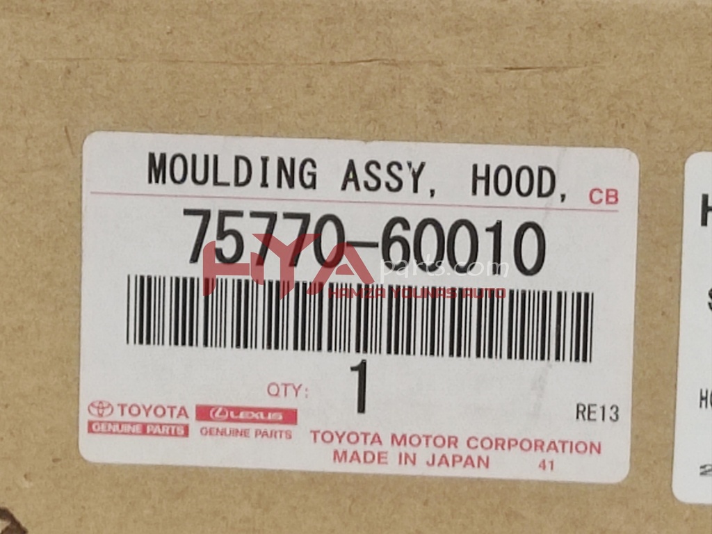 MOULDING ASSY, HOOD, FRONT | H Y A parts